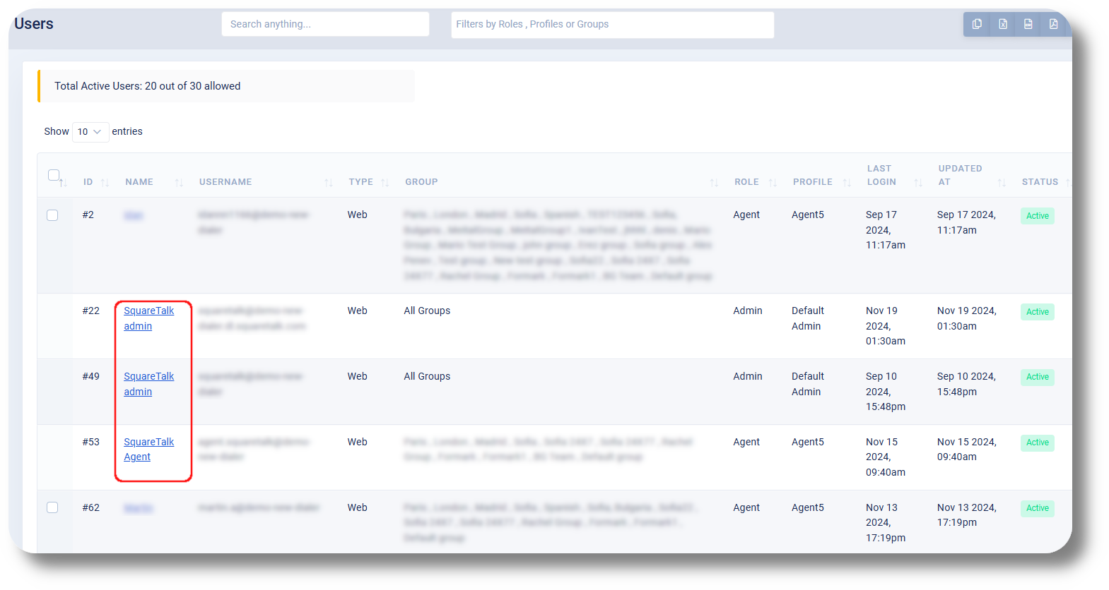 3. From the new window that appears with all of the users details and ...